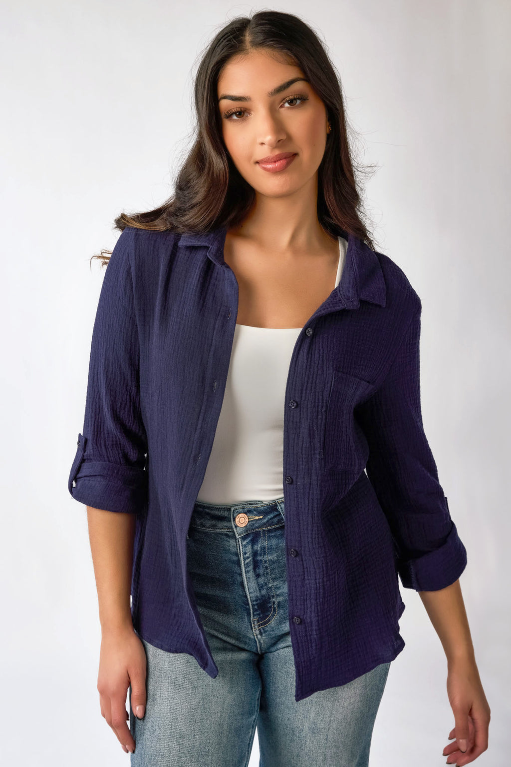 Double Cotton Long Sleeve Shirt – Eclipse